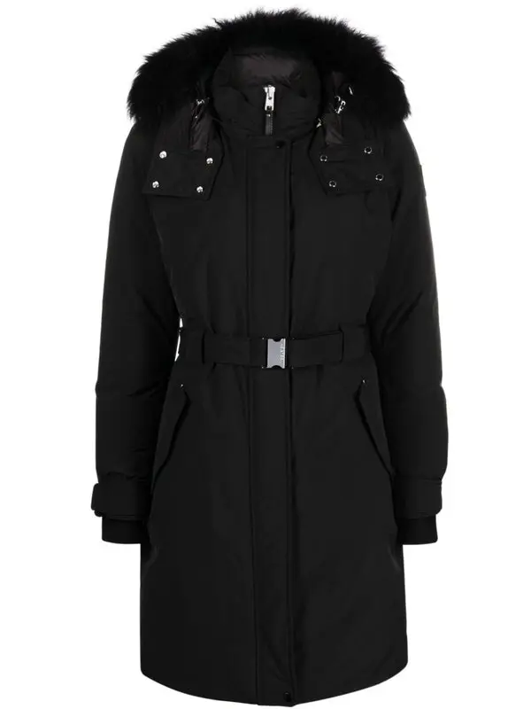 Woolrich Hooded Belted Padded Coat