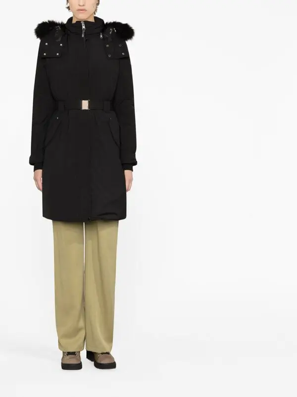 Woolrich Hooded Belted Padded Coat