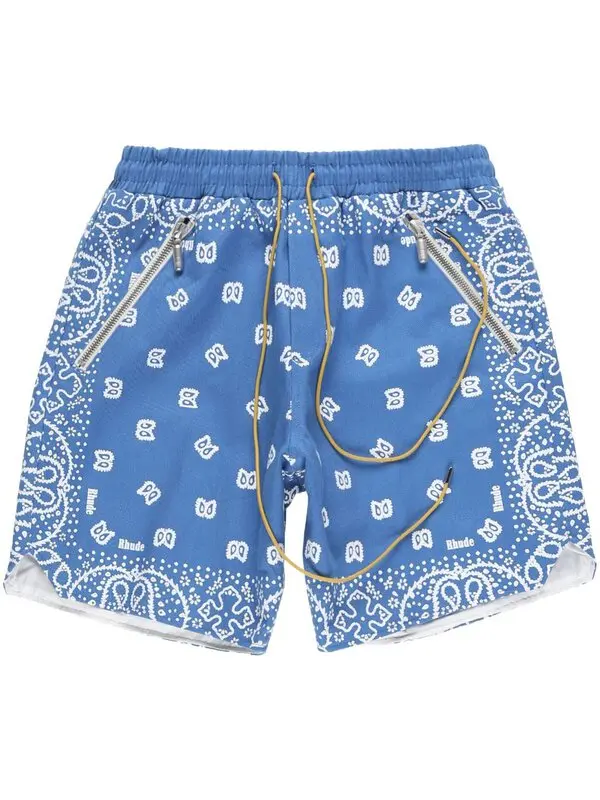 Rhude Paisley-print Deck Shorts