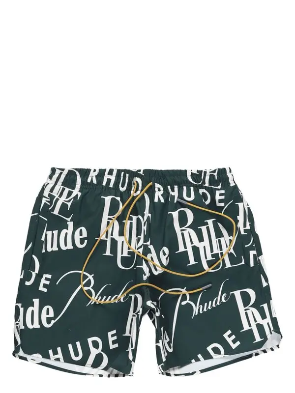 Rhude Graphic-print Deck Shorts