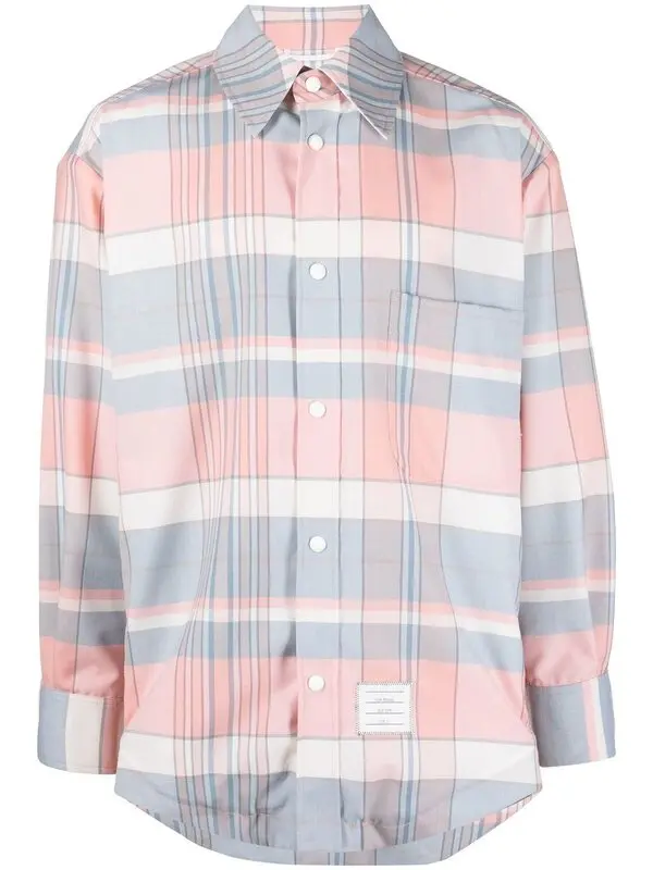 Thom Browne Checked Oversized Shirt