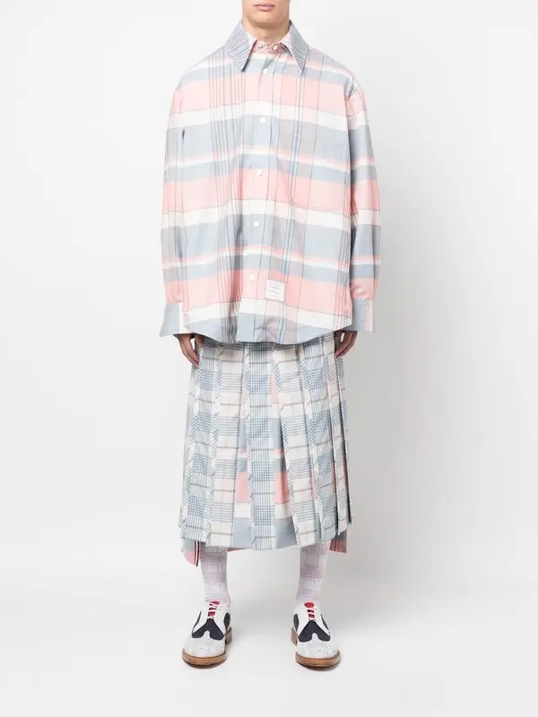 Thom Browne Checked Oversized Shirt