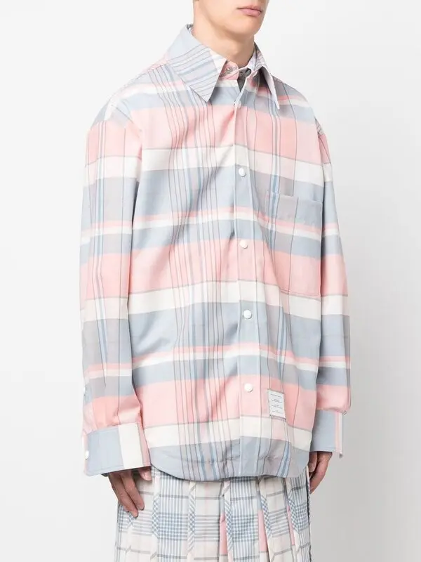 Thom Browne Checked Oversized Shirt