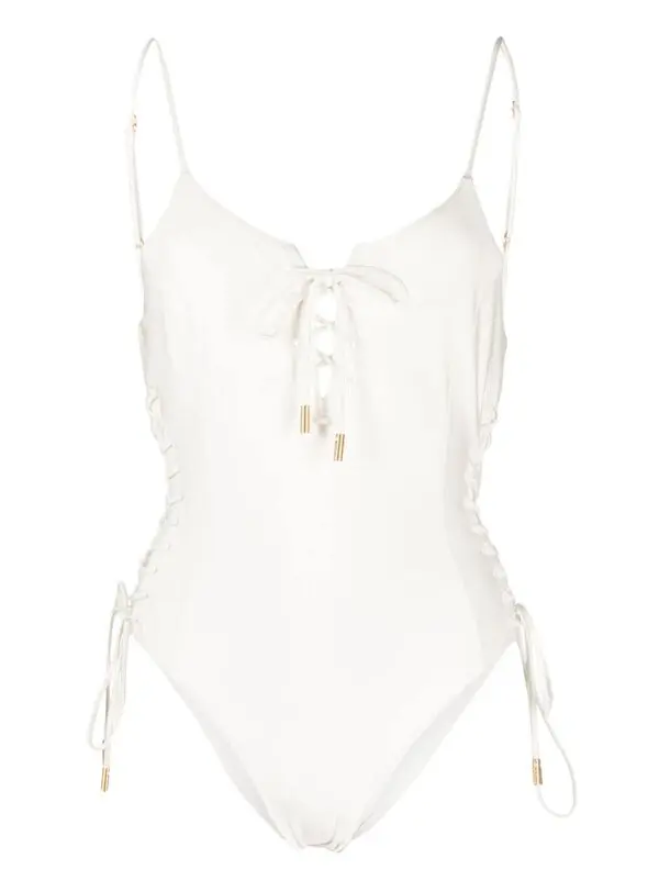 Cult Gaia Hallie Lace-up Swimsuit