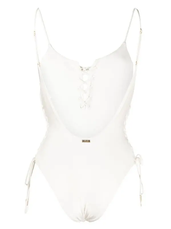 Cult Gaia Hallie Lace-up Swimsuit