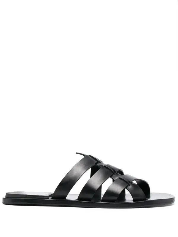 Officine Creative Kontraire 011 Leather Sandals - Black