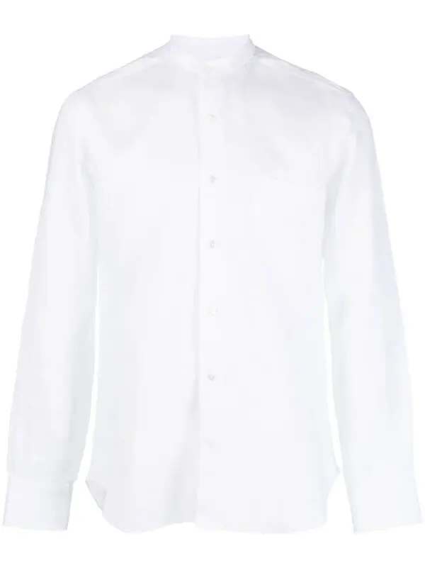BARBA NAPOLI Long-sleeve Linen Shirt