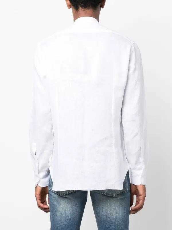 BARBA NAPOLI Long-sleeve Linen Shirt