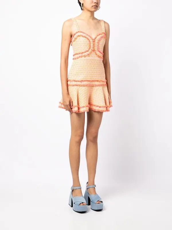 open lace back dress Alizee Mini Dress Burnt Orange