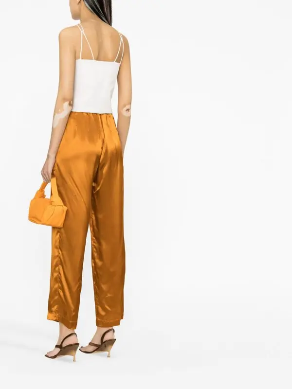 FORTE_FORTE High-rise Satin Trousers