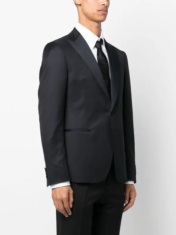 Zegna Logo-patch Single-breasted Blazer