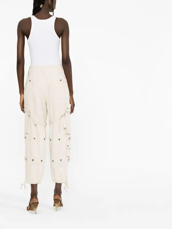 Isabel Marant Étoile Lore Cropped Cargo Trousers