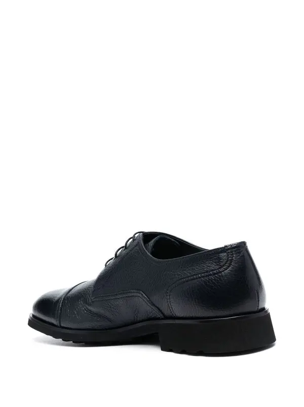 Casadei Anticato Leather Derby Shoes - Blue