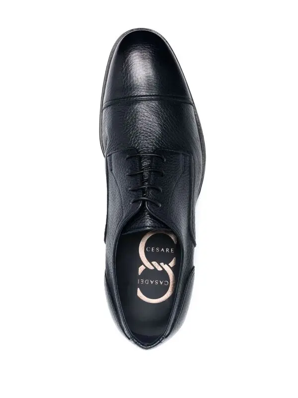 Casadei Anticato Leather Derby Shoes - Blue