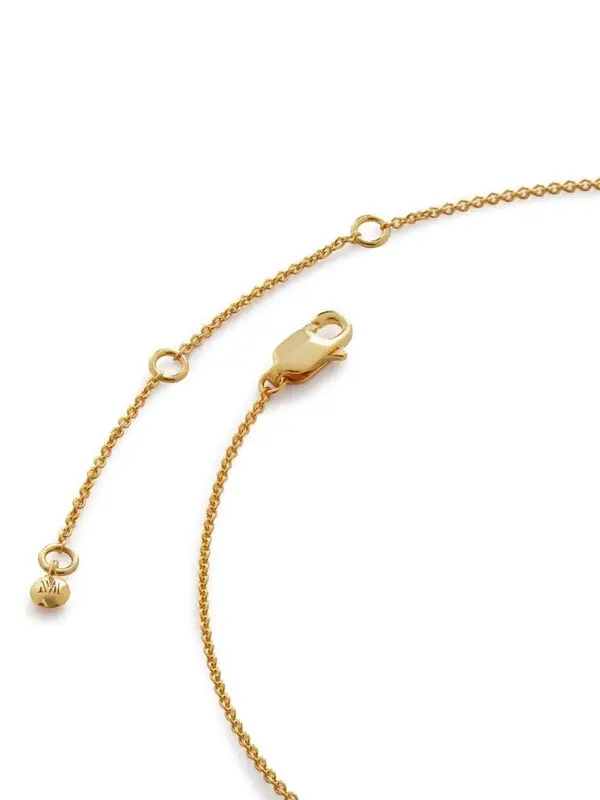 Monica Vinader 18kt Vermeil Alphabet Y Necklace - Gold