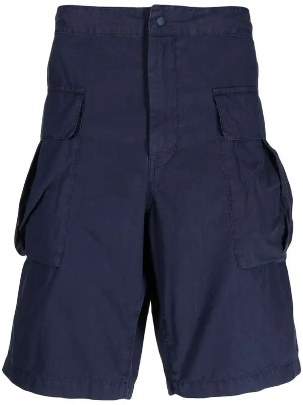 Aspesi Cotton Cargo Shorts - Blue