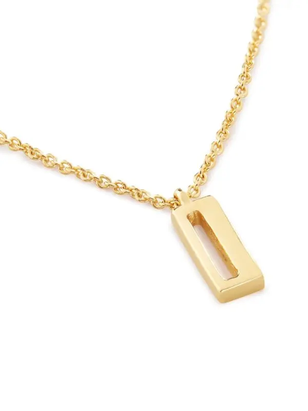Monica Vinader Alphabet I Pendant Necklace - Gold