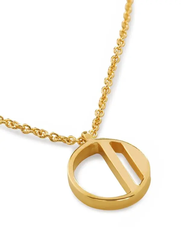 Monica Vinader Alphabet O Adjustable Necklace - Gold