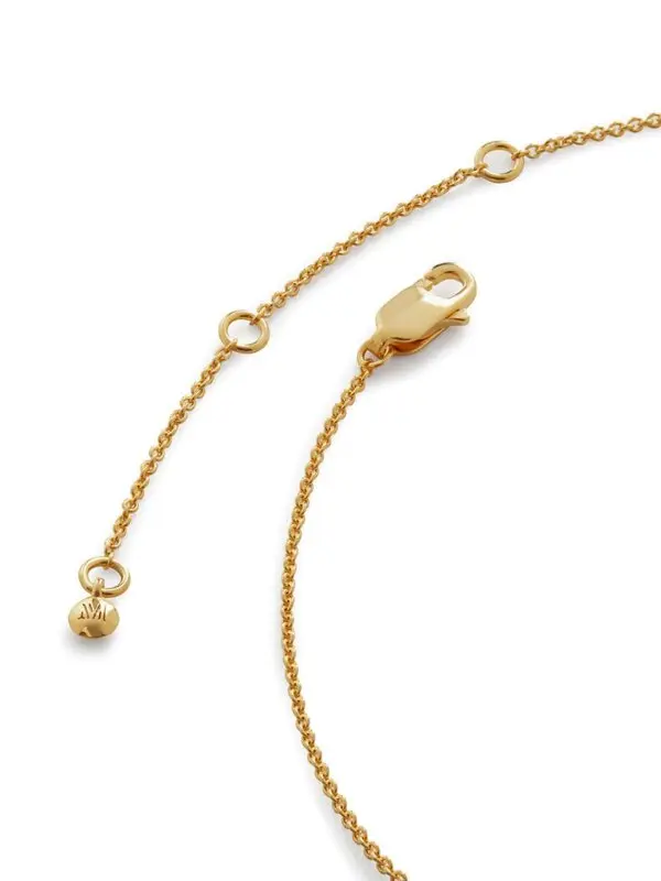 Monica Vinader Alphabet F Pendant Necklace - Gold