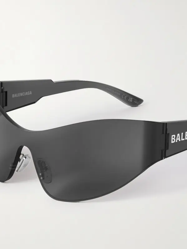 Balenciaga Frameless Acetate Sunglasses In Gray - 50% Off  display picture 1
