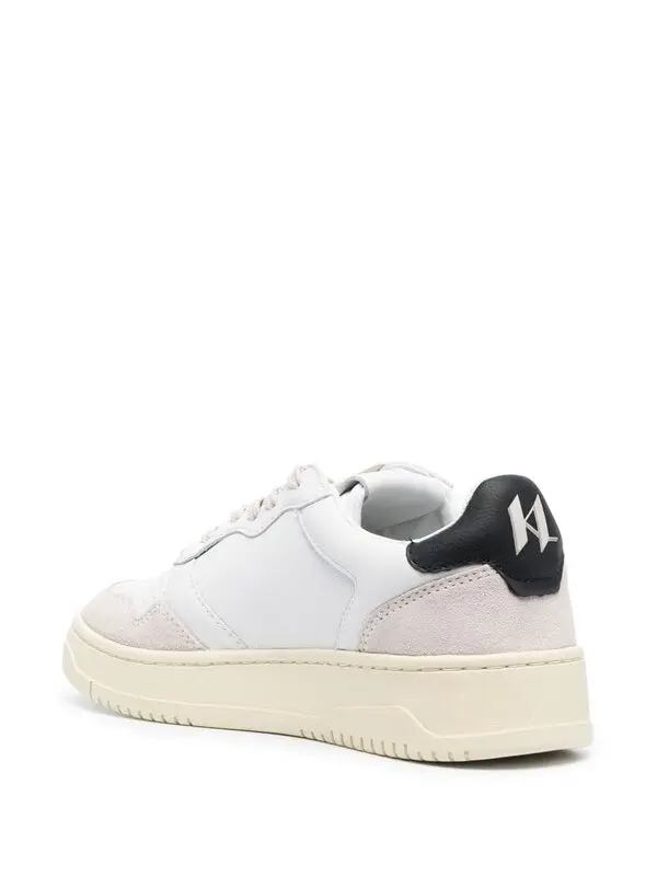 Karl Lagerfeld Panelled Leather Sneakers - White