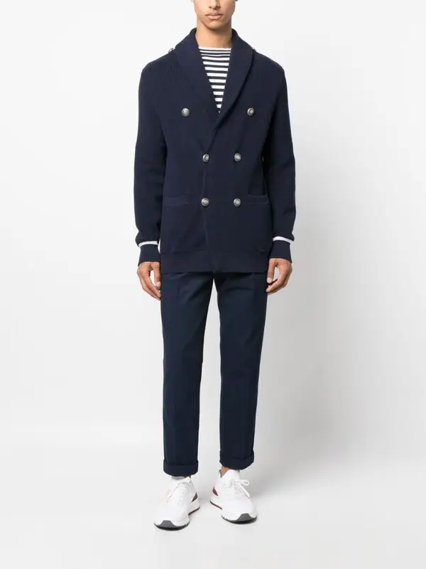 Brunello Cucinelli Double-breasted Cotton Cardigan