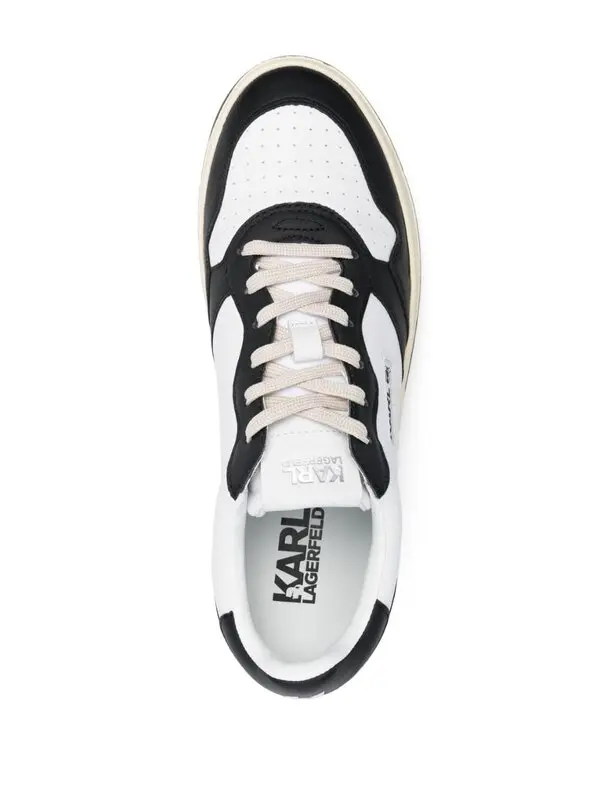 Karl Lagerfeld Panelled Low-top Sneakers - White