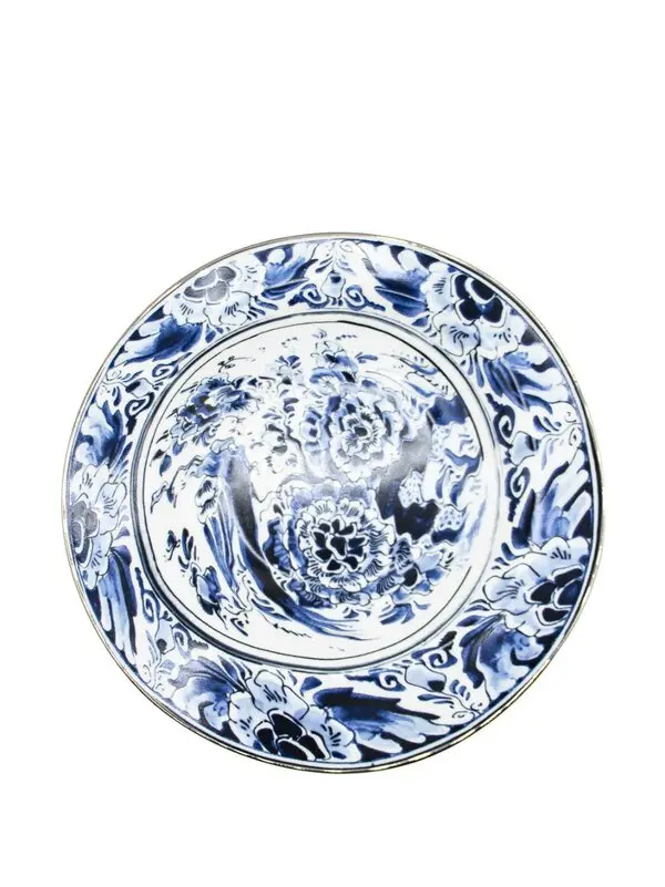 SELETTI X Diesel Living Flower Bird Soup Plate - Blue