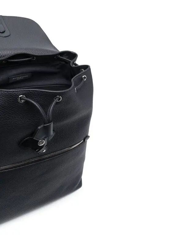ASPINAL OF LONDON Grained-leather Reporter Backpack - Blue