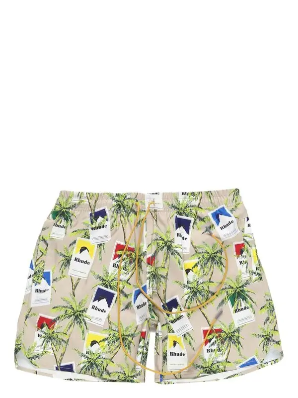 Rhude Graphic-print Deck Shorts