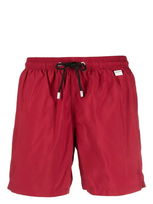 MC2 SAINT BARTH Logo-patch Swim Shorts - Red
