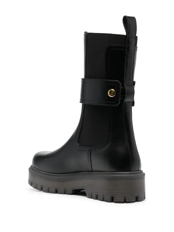 Valentino Garavani Stud-embellished Leather Boots