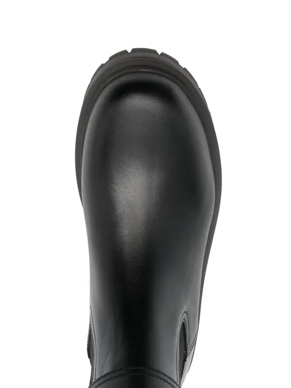 Valentino Garavani Stud-embellished Leather Boots