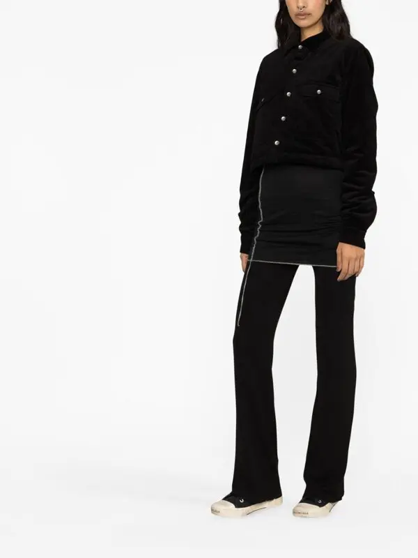 Rick Owens Corduroy Cropped Jacket - Black