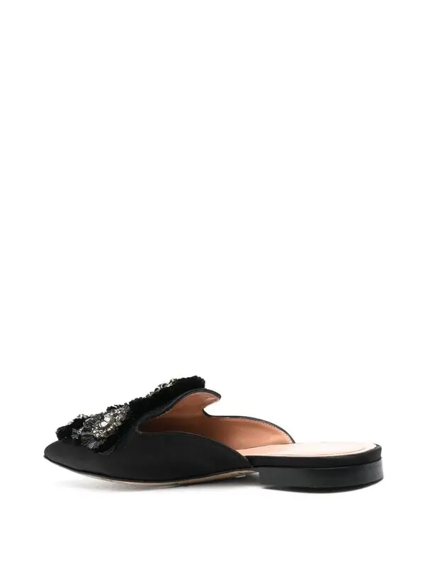Alberta Ferretti Embellished Pointed-toe Mules