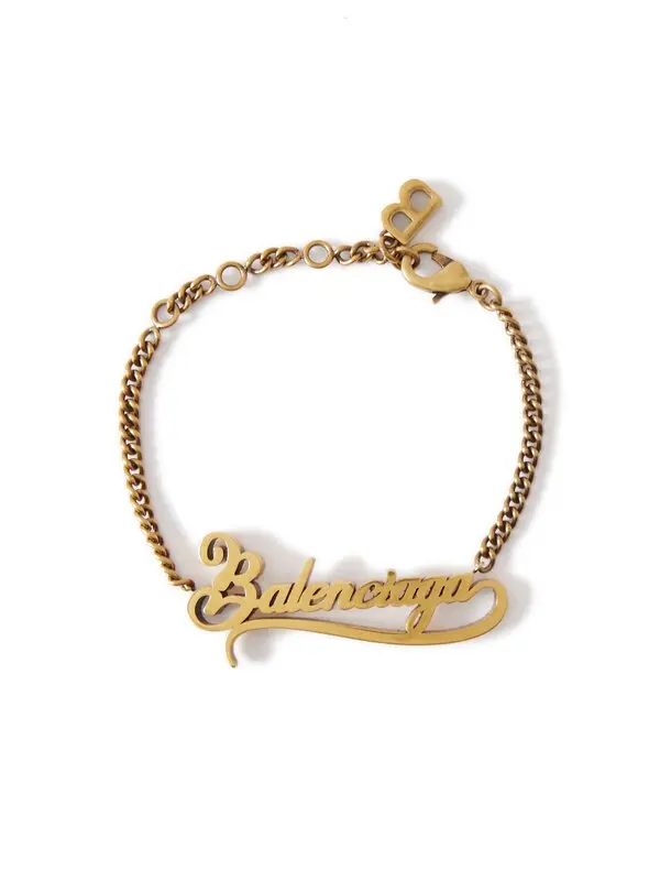 Balenciaga Logo-detailed -tone Bracelet