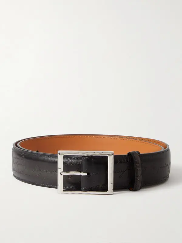Berluti Scritto 3.5cm Leather Belt