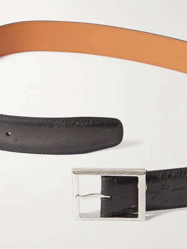 Berluti Scritto 3.5cm Leather Belt