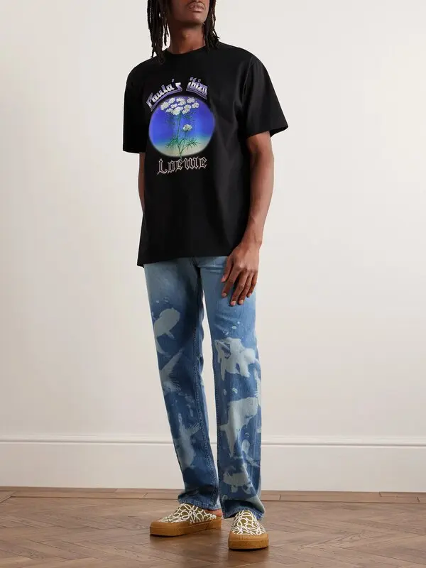 Loewe Paula's Ibiza ブラックポロシャツ P01048277.jpg