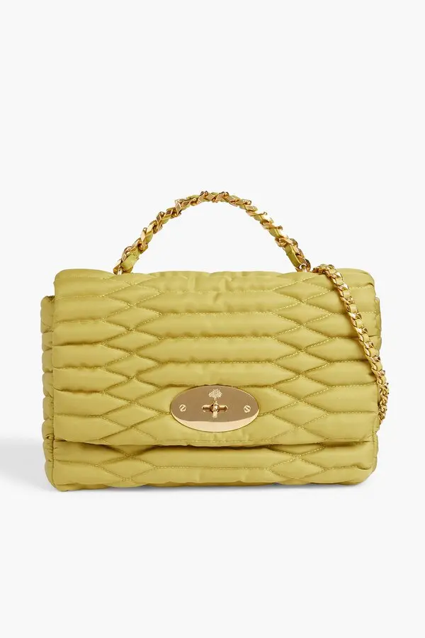 Mulberry Lily Quilted Shell Shoulder Bag Yellow Onesize In - Technical View