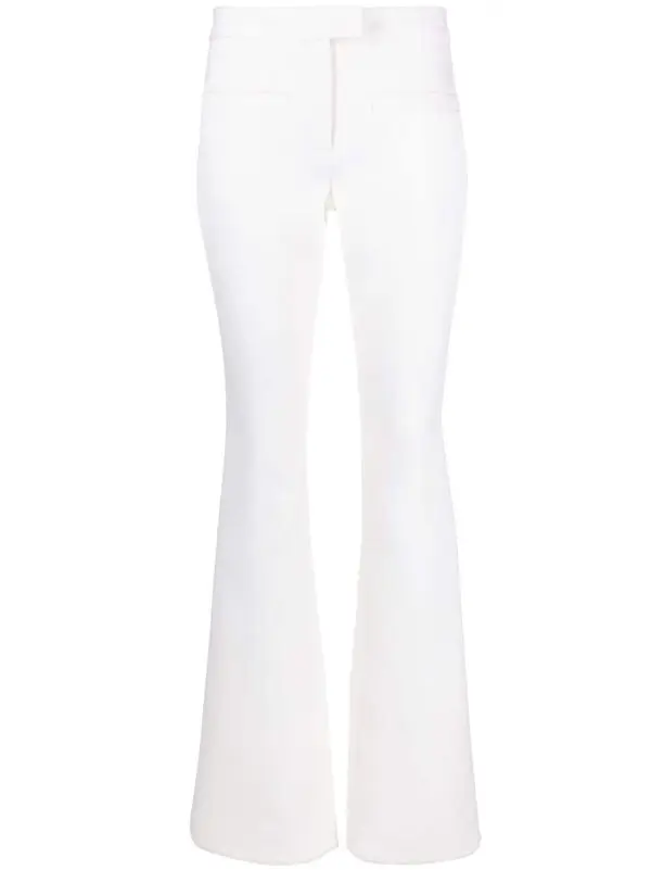 COURREGES Crepe-texture Bootcut Trousers