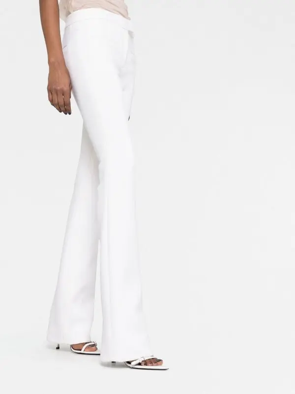 COURREGES Crepe-texture Bootcut Trousers