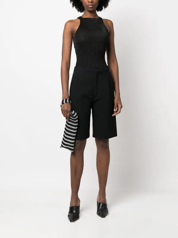A. ROEGE HOVE Emma High-neck Tank Top - Black