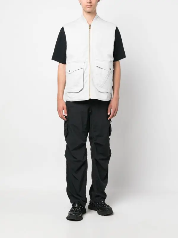 OBJECTS IV LIFE Cargo Cotton Gilet - Grey