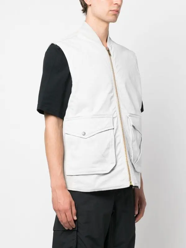 OBJECTS IV LIFE Cargo Cotton Gilet - Grey