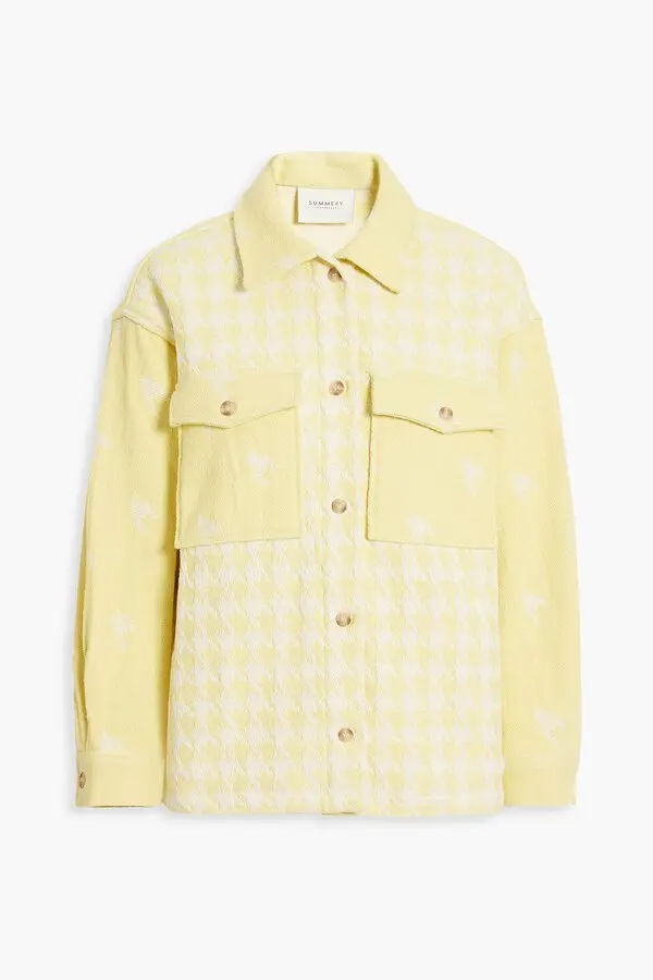 SUMMERY COPENHAGEN Hannah Houndstooth Cottonjacquard Jacket