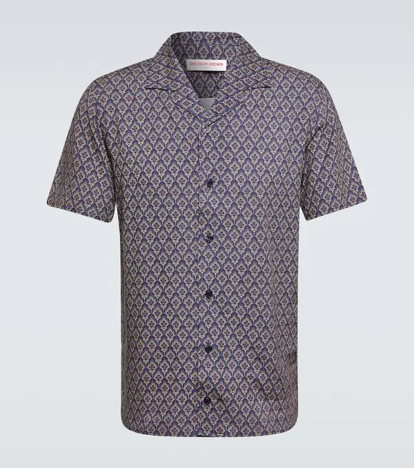 Orlebar Brown Hibbert Printed Bowling Shirt