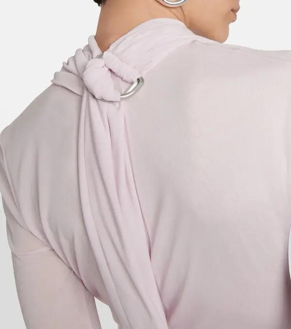 JIL SANDER Draped Crêpe Gown