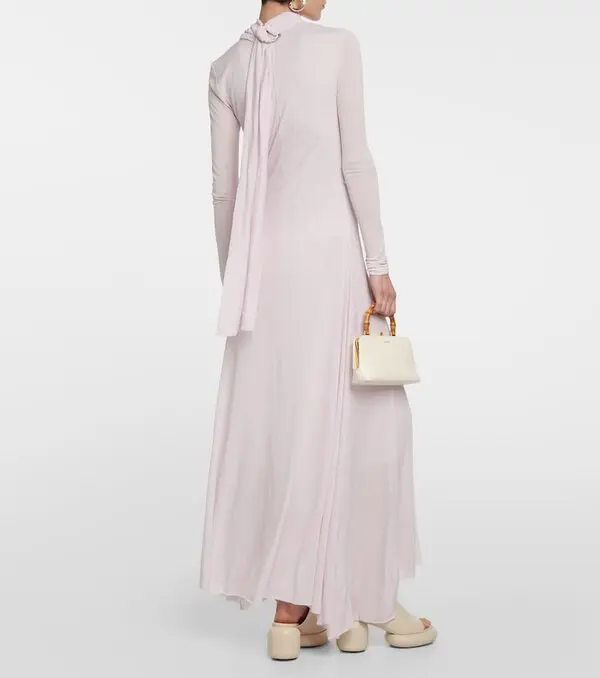 JIL SANDER Draped Crêpe Gown