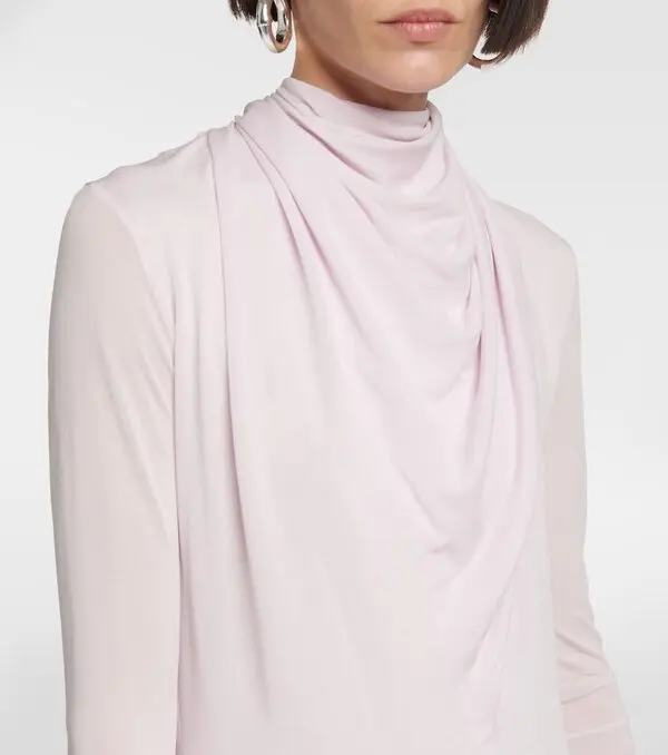 JIL SANDER Draped Crêpe Gown